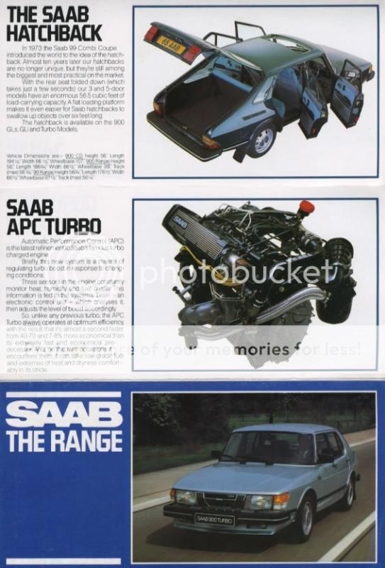 1982 SAAB Range Brochure Scan - AutoShite - Autoshite