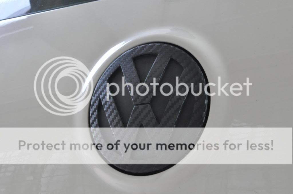 DIY: Rear Emblem / R32 Valance CF 3D DINOC WRAP | GOLFMKV.com - VW GTI ...